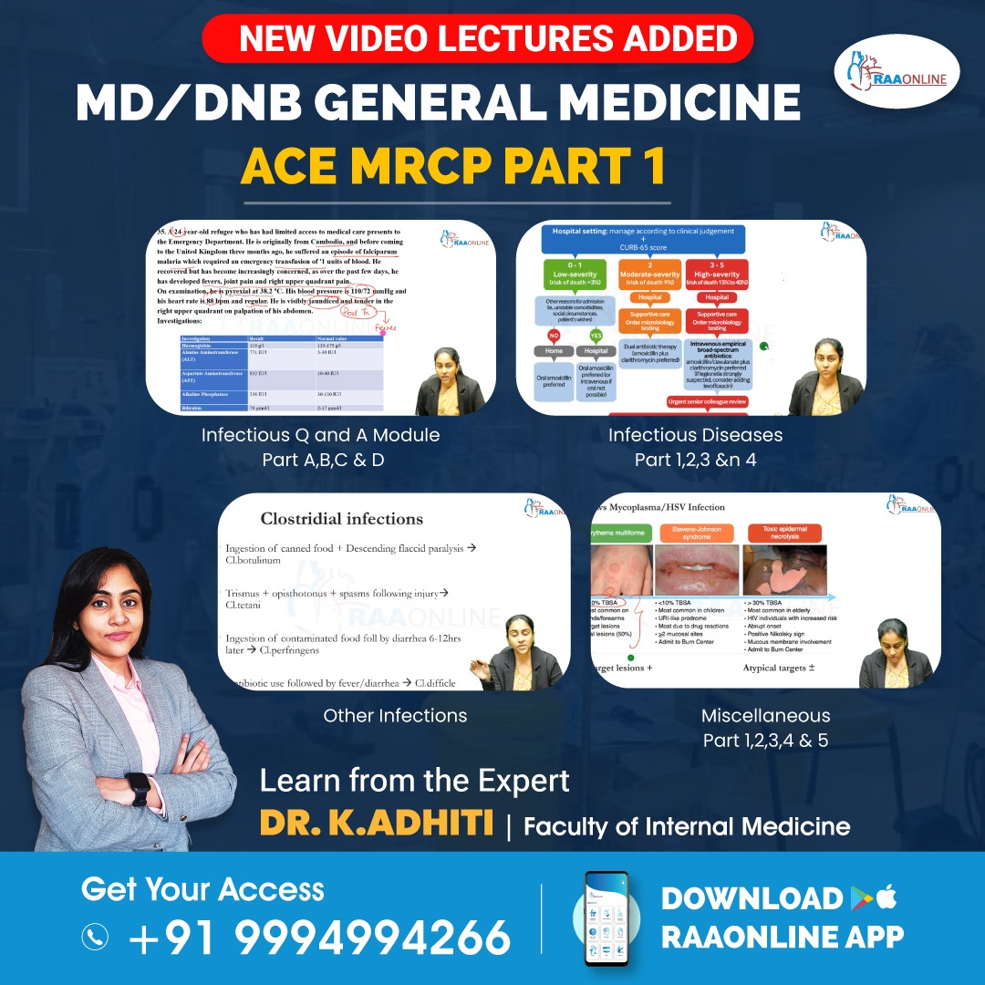 Raaonline on Twitter: "ACE MRCP 1 in MD/DNB General Medicine Package on Raaonline App *YouTube ...