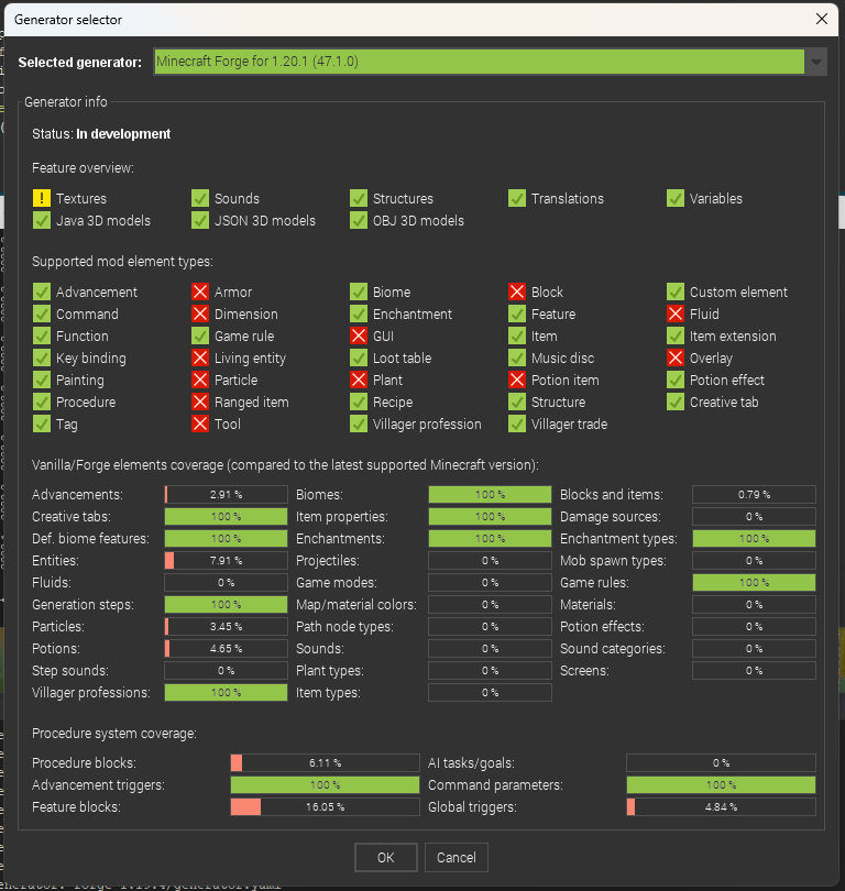 Pylo on Twitter: "More progress has been made on #MCreator 2023.3 porting. Monitor the progress ...