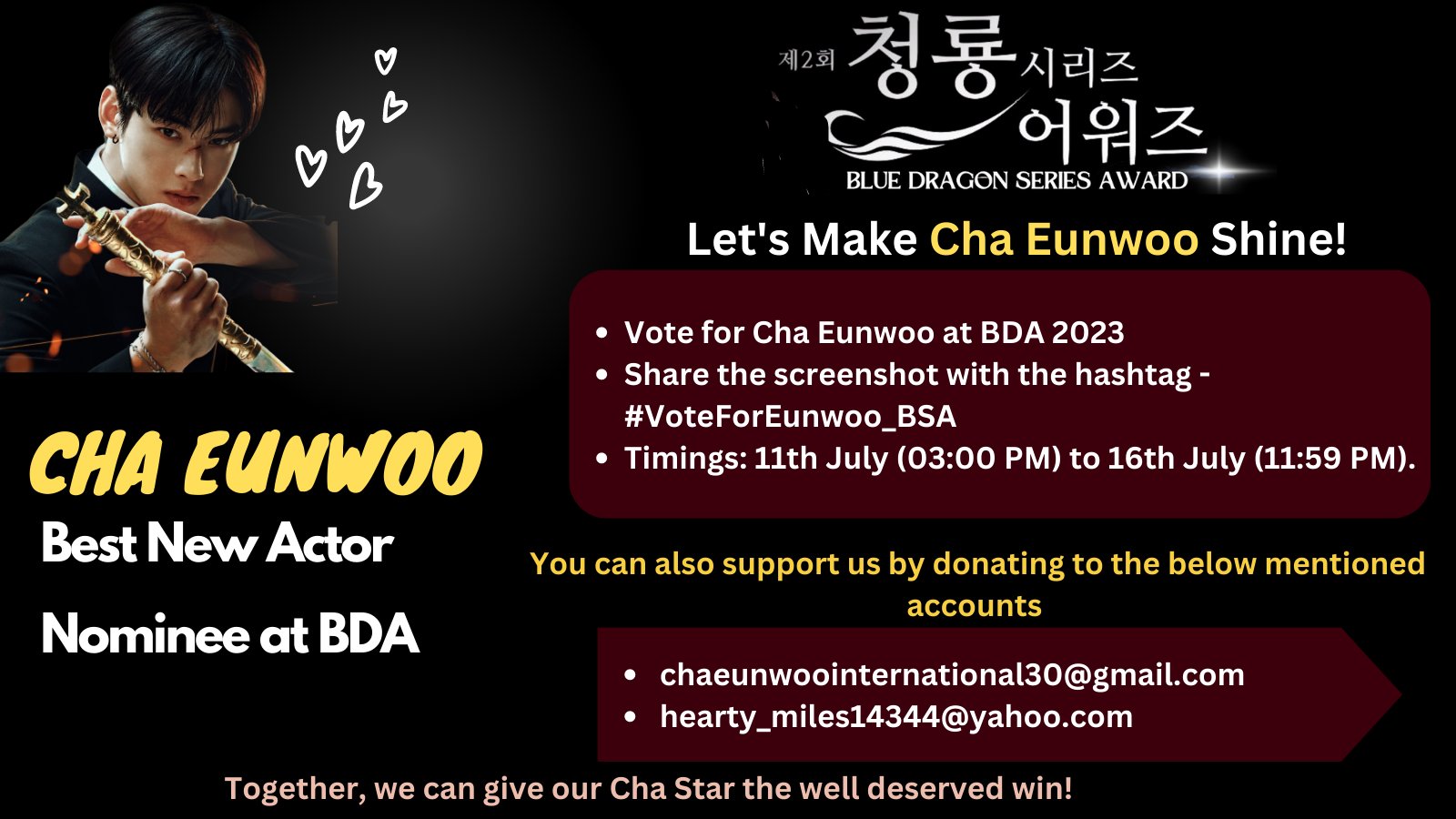 CHA EUNWOO PROJECTS on Twitter: "Voting Game has Just Began! 🥳 Participate with us to make # ...