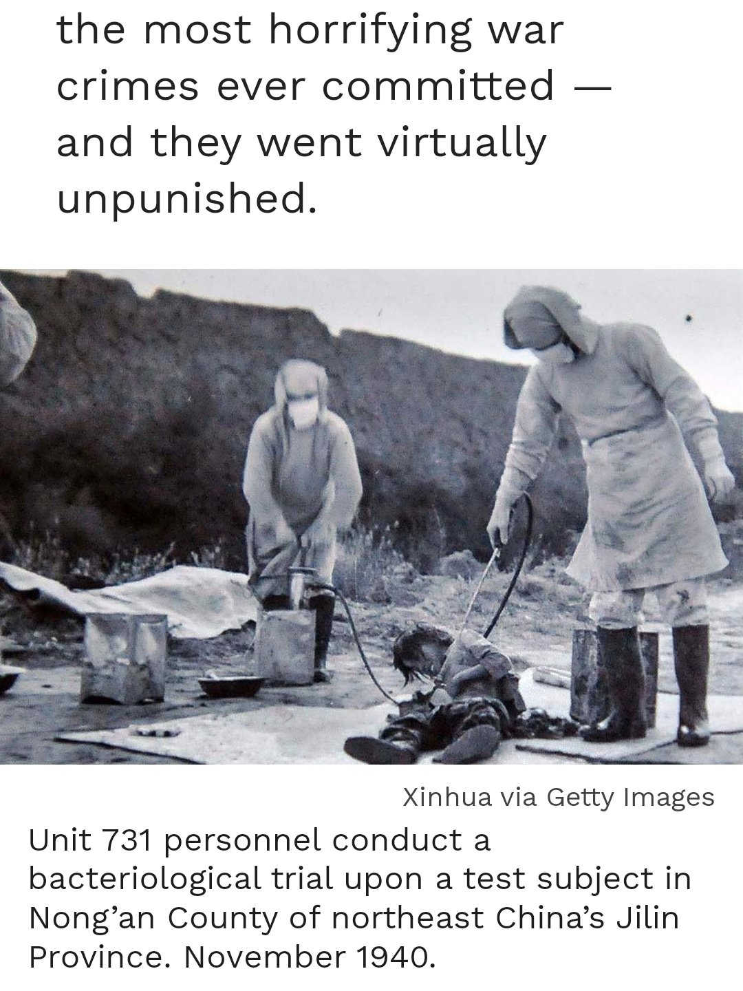 Japanese War Crimes Unit 731 Japanese War Crimes Unit 731