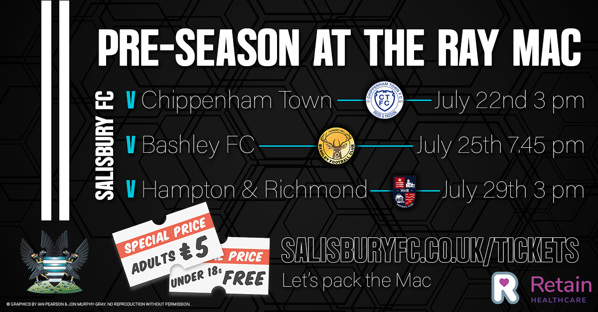 Salisbury FC on Twitter: "Pre-season at the Ray Mac. The home friendlies are fast approaching ...