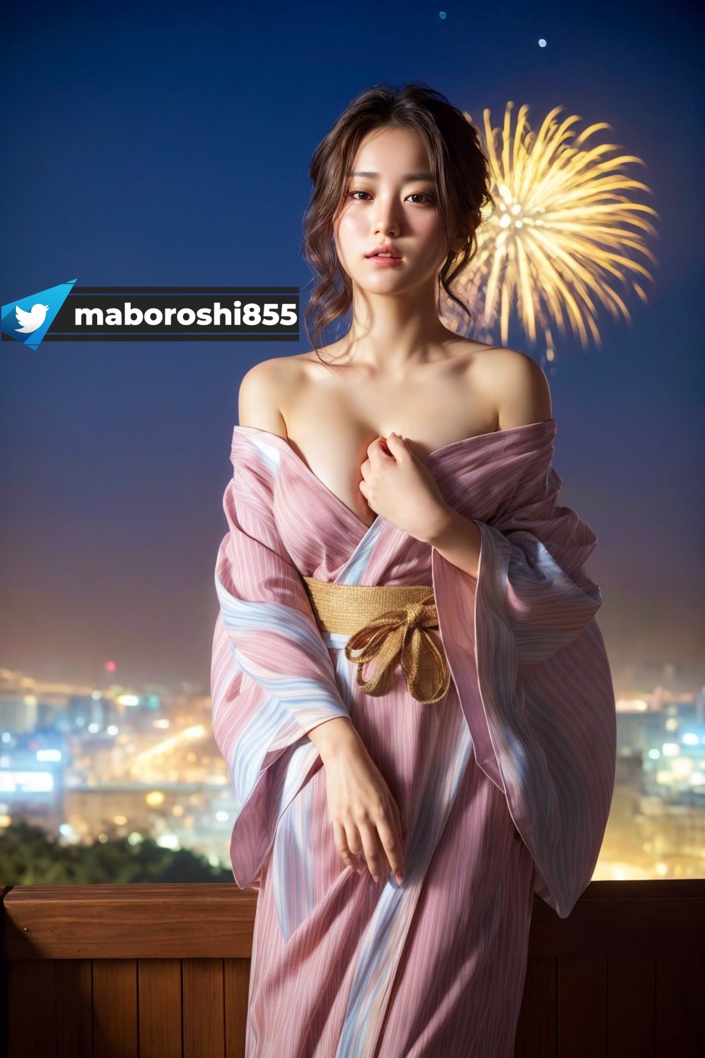 Maboroshi on Twitter: "浴衣ナイト（3／3） Yukata Night (3/3) もっと見たい方/To see more: Patreon > MaboroshiAI ...