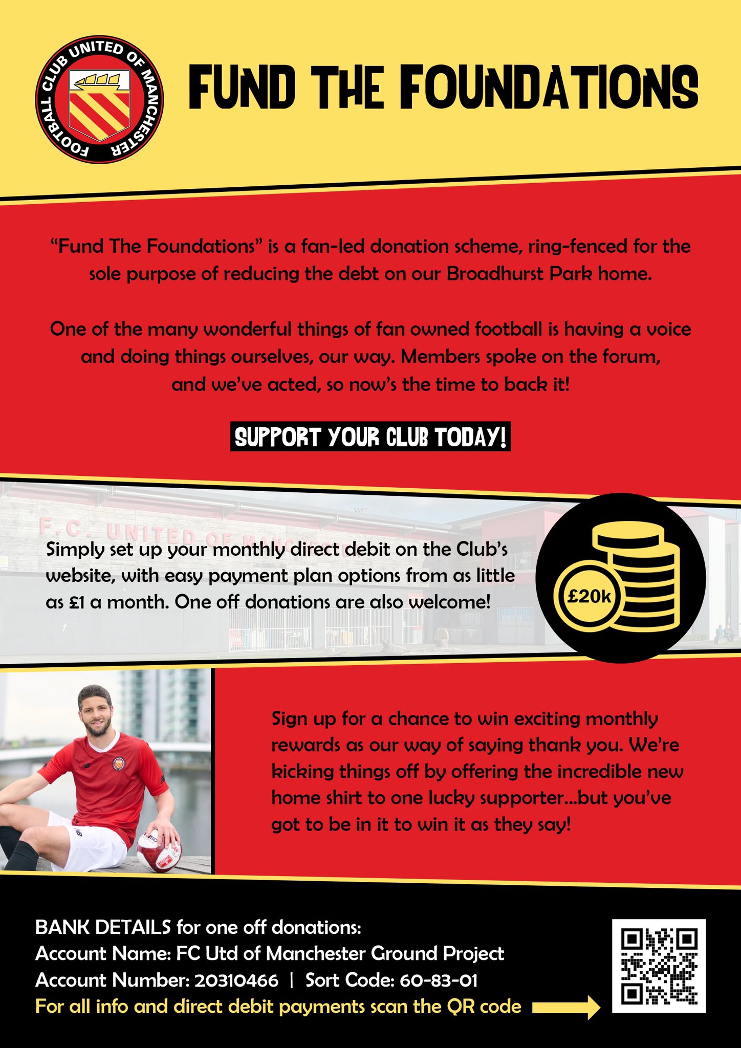 FC United of Manchester 🟥⬜⬛ on Twitter: "🏡 Introducing Fund The Foundations - Our brand new fan ...