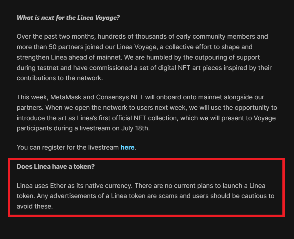CryptoDuck 🔴 on Twitter: "สัปดาห์หน้า @LineaBuild จะเปิด Mainnet Alpha . ส่วนรางวัลสำหรับกิจกรรม ...