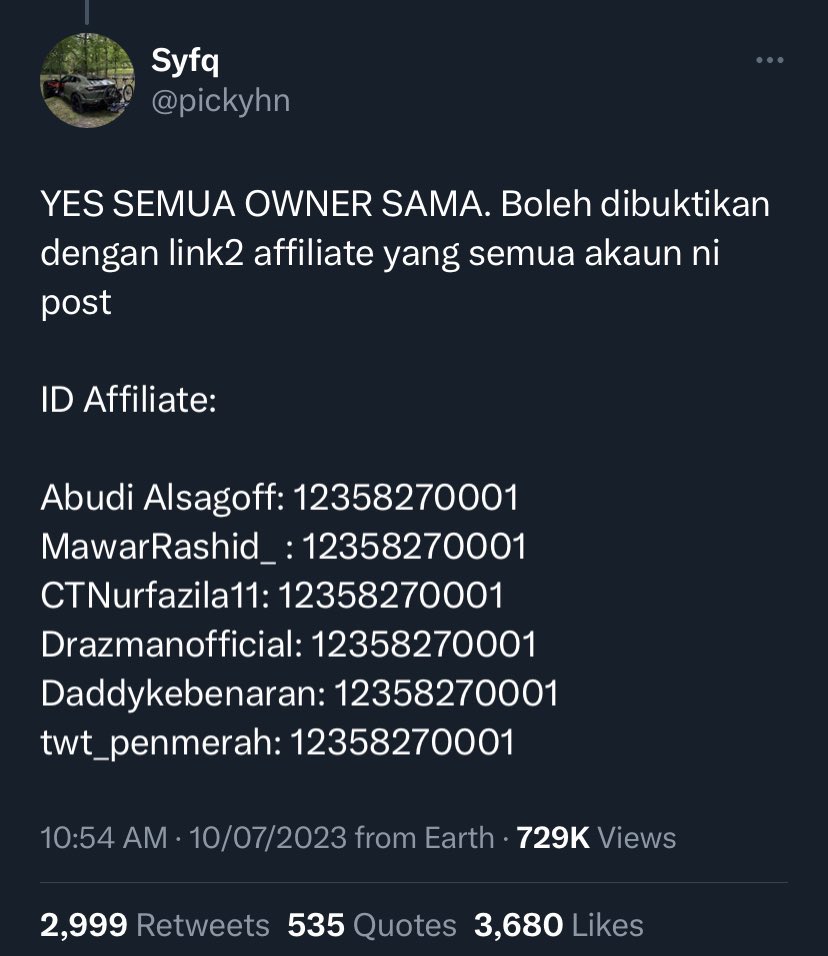 Salim Iskandar on Twitter: "Kepada twitfemes yang pakai fake ID dengan niat mak meniaga dan cari ...