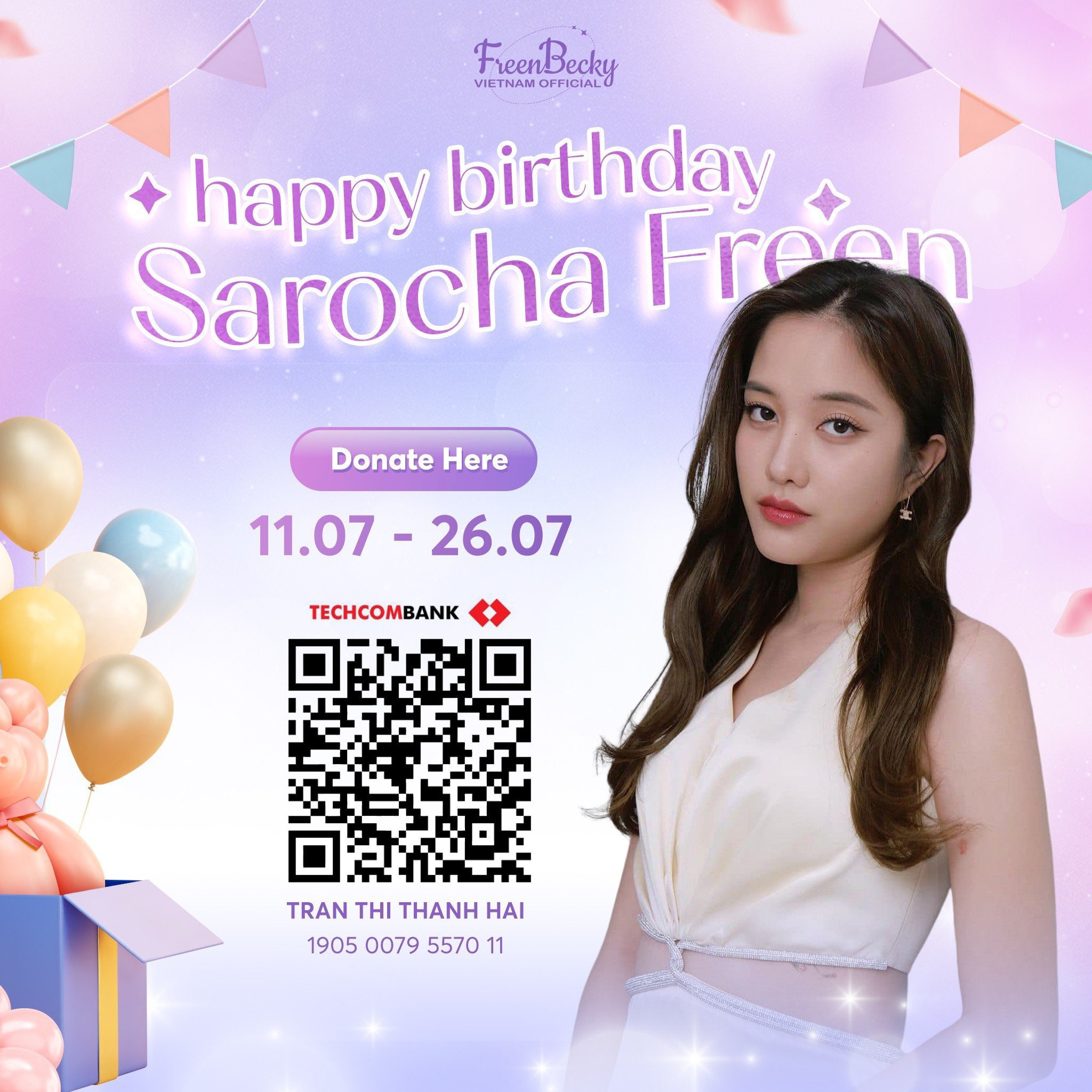 FREENBECKY VIETNAM OFFICIAL 🇻🇳 on Twitter: "🌷🐰FBVNO: FREEN'S BIRTHDAY PROJECT🐰🌷 Chưa đầy 1 tháng ...