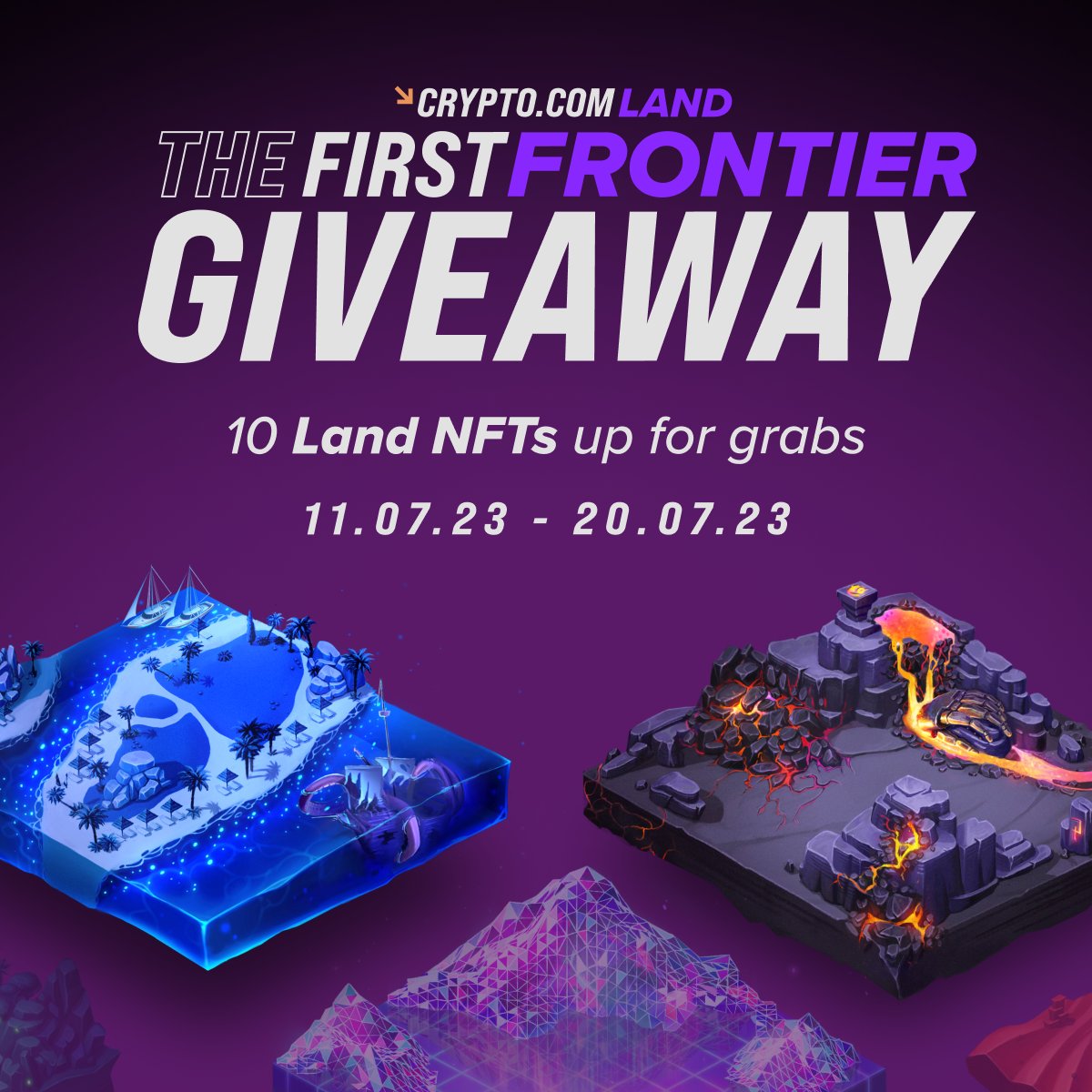Crypto.com on Twitter: "The First Frontier Giveaway is back 🎉 This time, 'Sapphire Lagoon' and ...