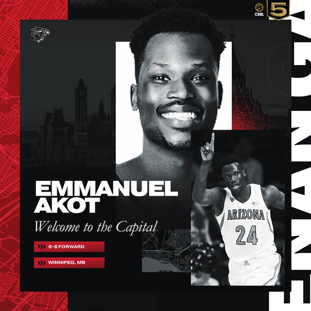 Ottawa BlackJacks on Twitter: "JUST IN: We have signed 6-8 Forward @emmanuel_akot 🔥 Akot ...