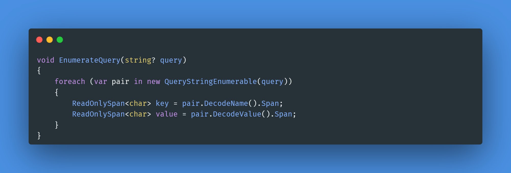 David Fowler on Twitter: "We recently added https://t.co/Pm34xTsPhU to allow allocation free ...