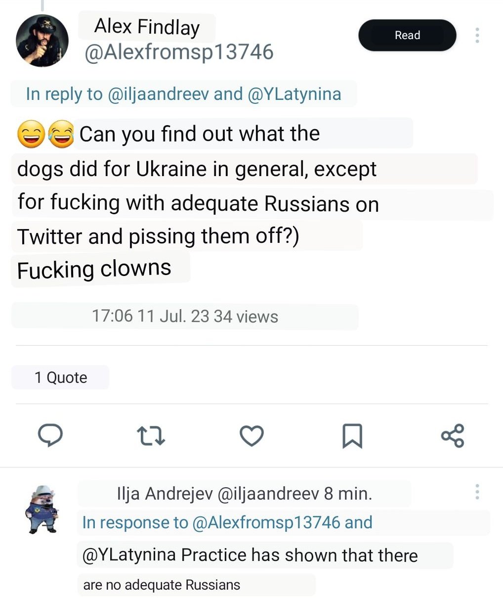 Ilja Andrejev on Twitter: ""Adequate russian" #NAFOExpansionIsNonNegotiable https://t.co ...