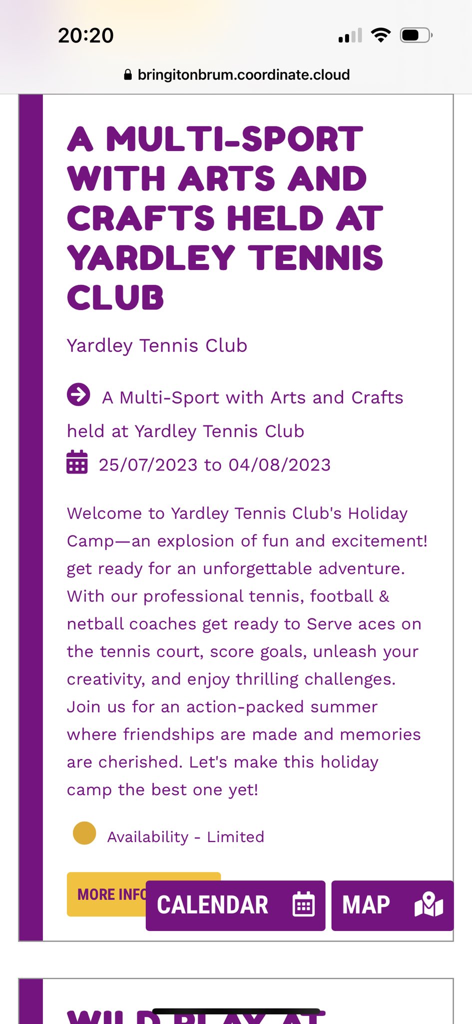 Year 6 WLPS on Twitter: "Here are just some of the holiday clubs that @bringitonbrum are running ...