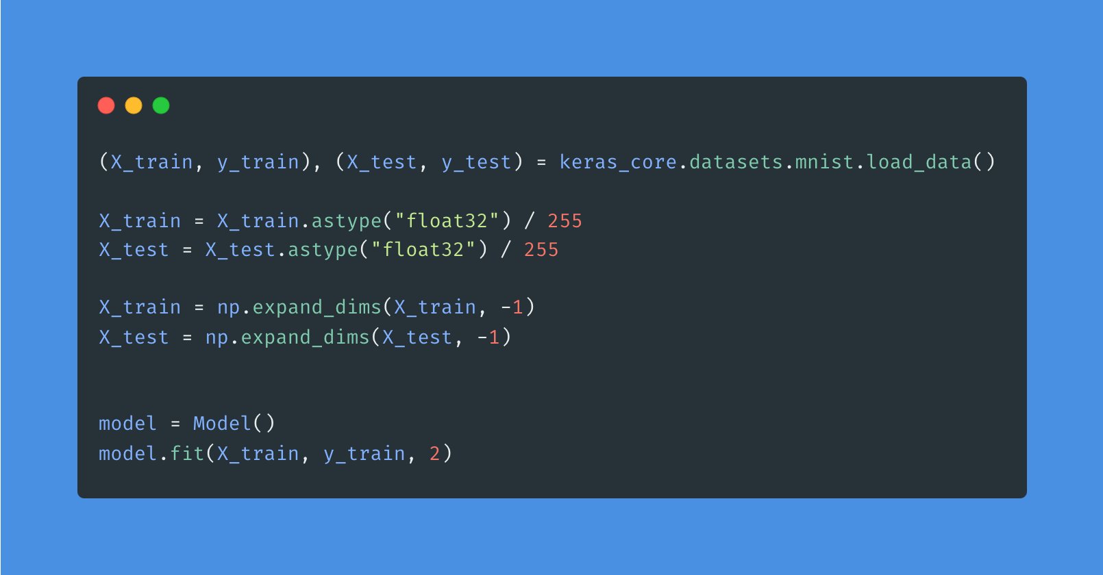 Santiago on Twitter: "Training the model is straightforward. Here I load the dataset, preprocess ...