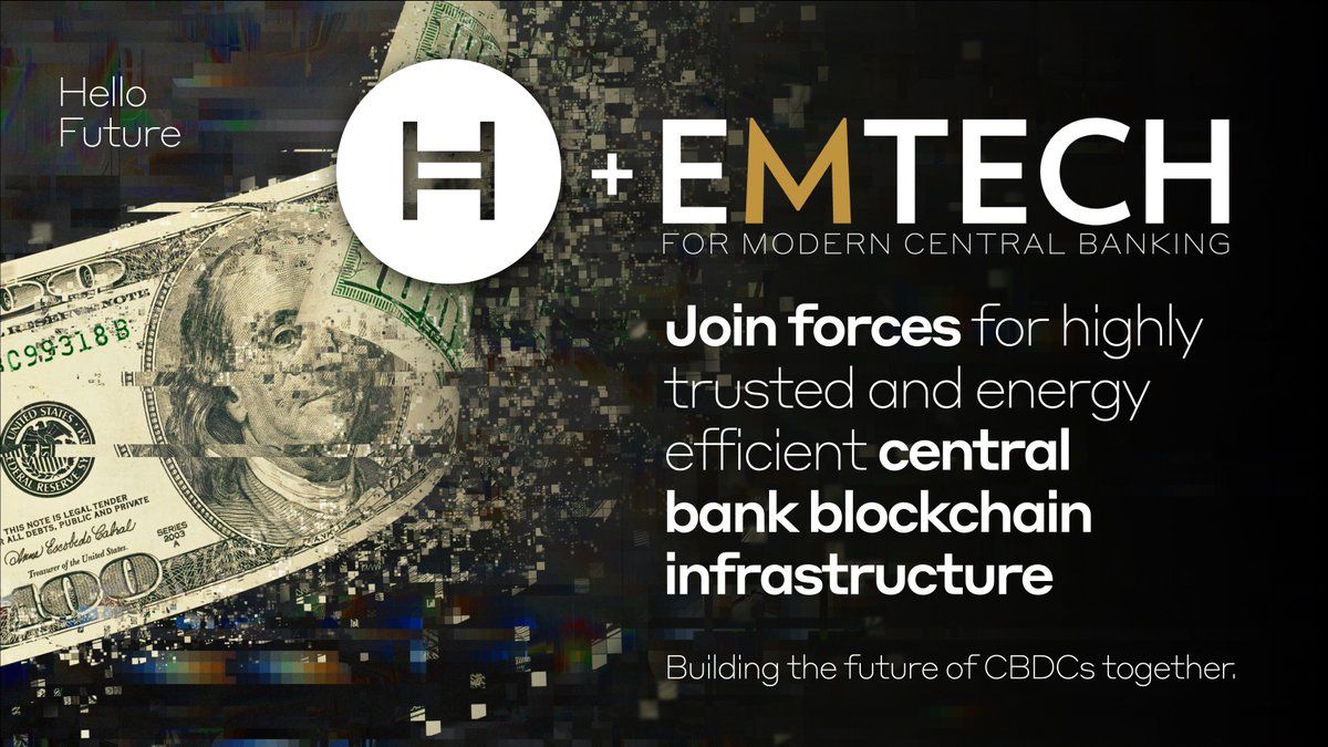 EMTECH on Twitter: "Our partnership with @hedera Hashgraph allows EMTECH to develop "enterprise ...