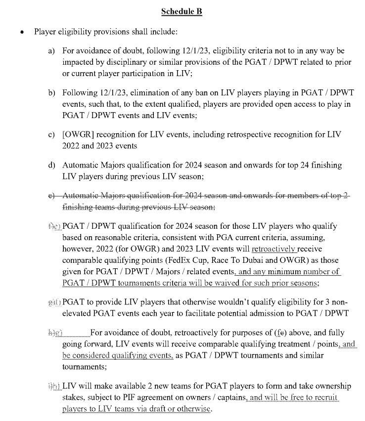 Ryan Ballengee on Twitter: "Schedule B of a May 23 draft of the PGAT-PIF-DPWT agreement included ...