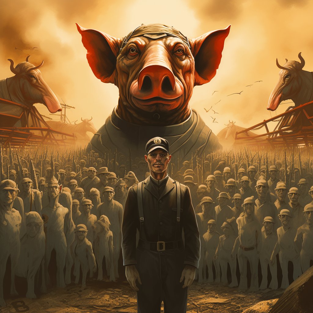 Most of you know "Shamba La Wanyama", George Orwell wrote a book called ...