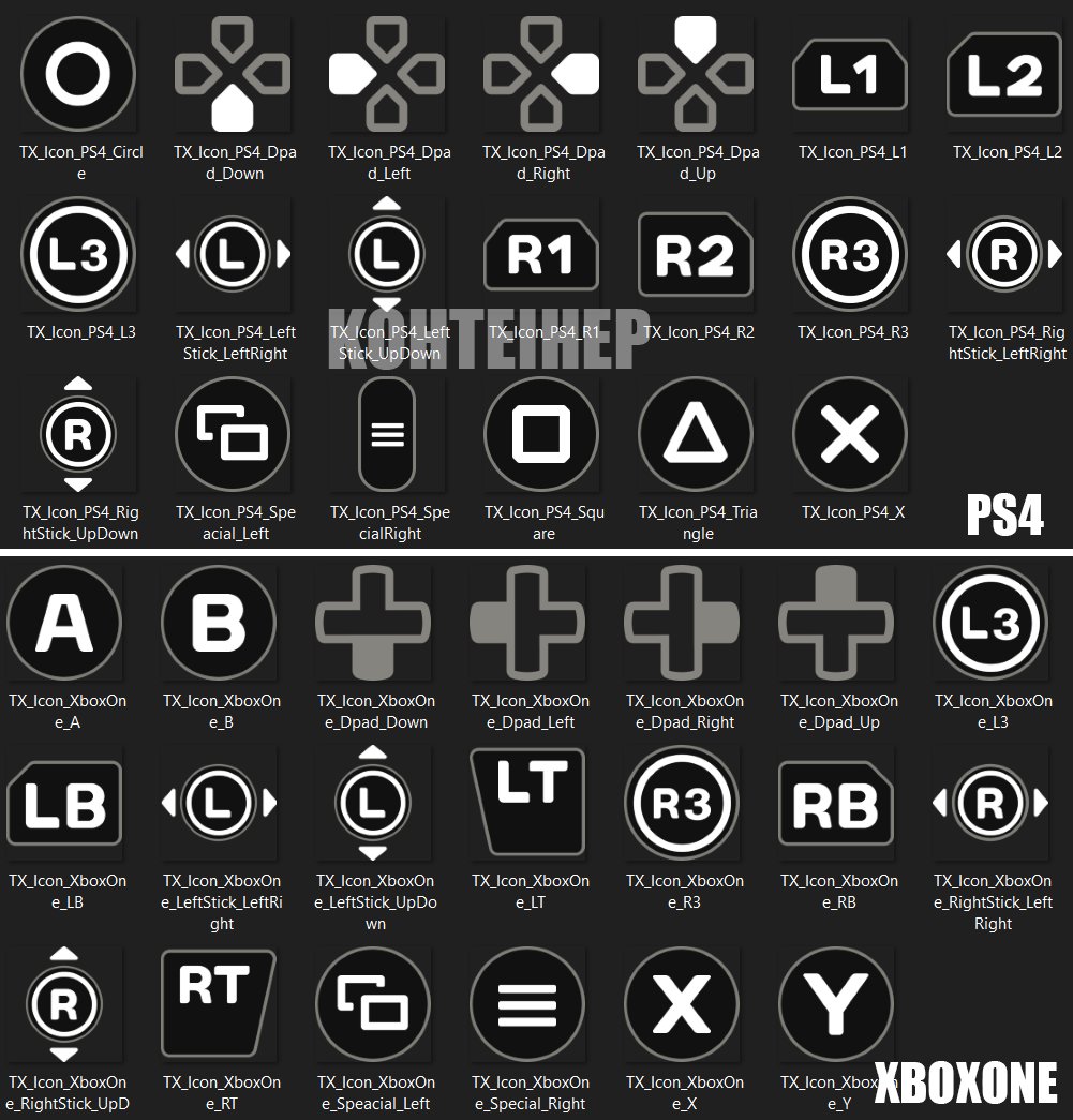Playstation Controller Button Icons