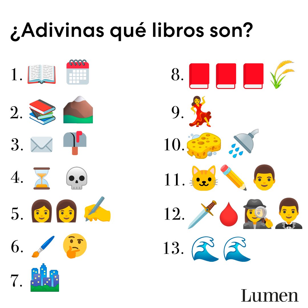 Editorial Lumen on Twitter: "Celebramos el día del emoji con estos ...