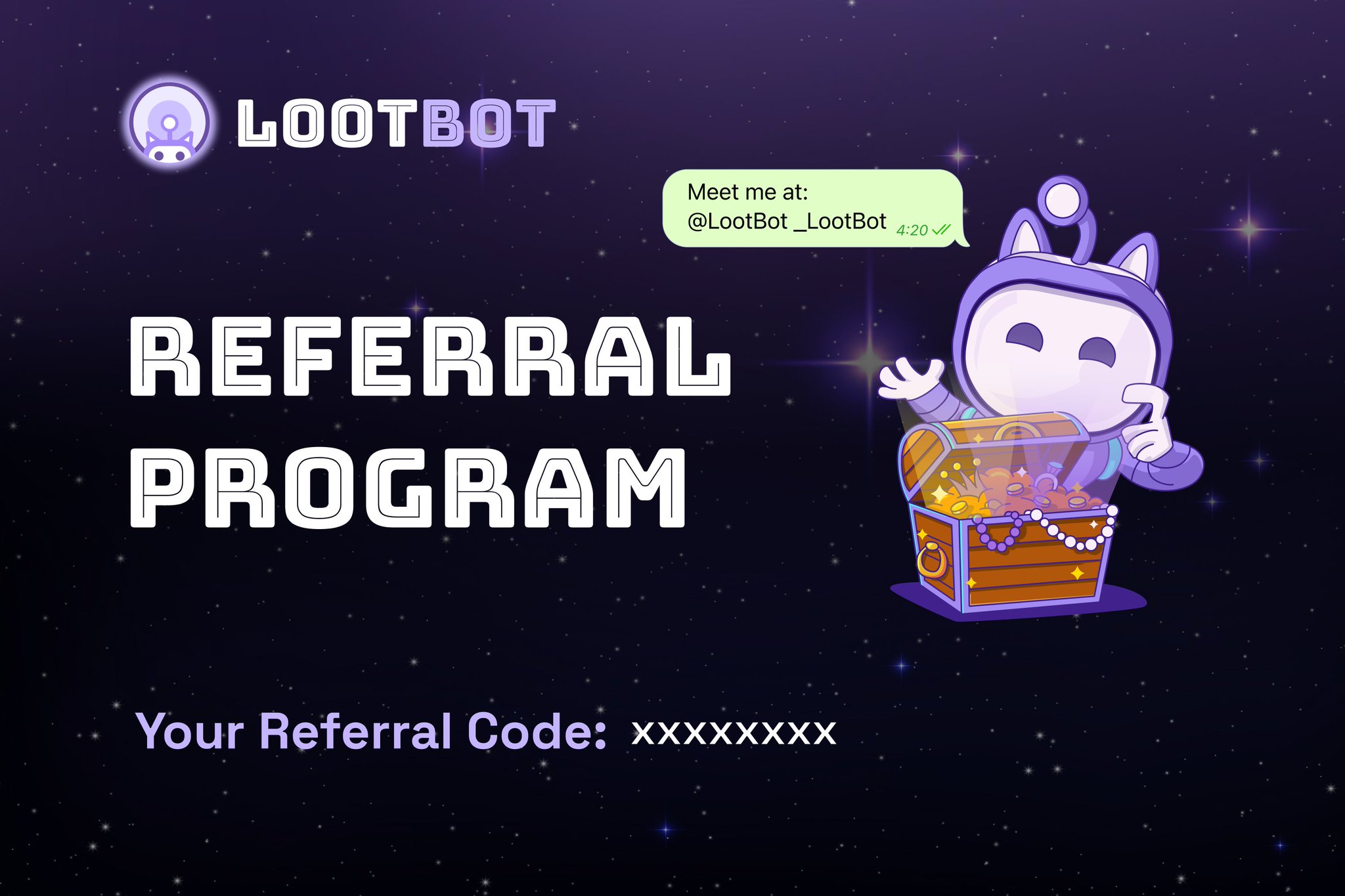 LootBot 🤖 on Twitter: "1/6 Announcing: Fees & Referral Program Ahead of the full launch, today ...
