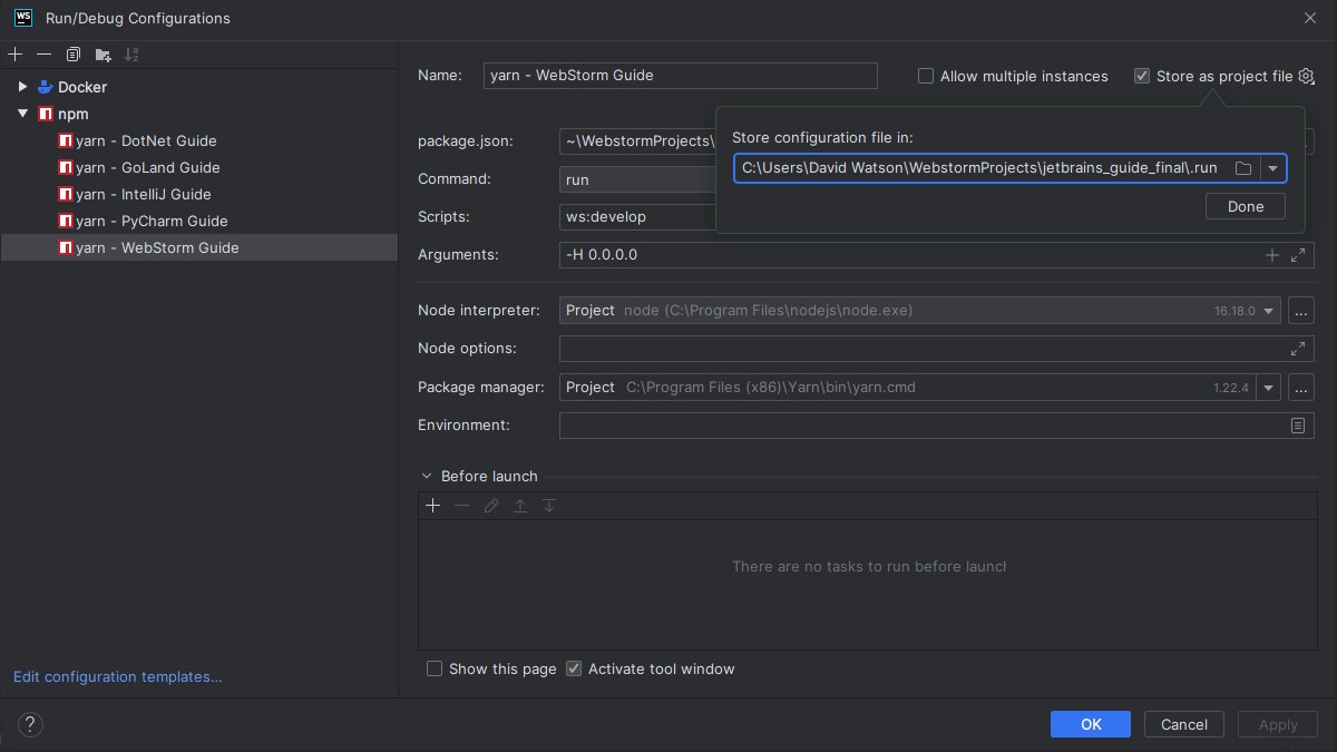 Jetbrains Webstorm On Twitter To Export And Share Your Projects Run