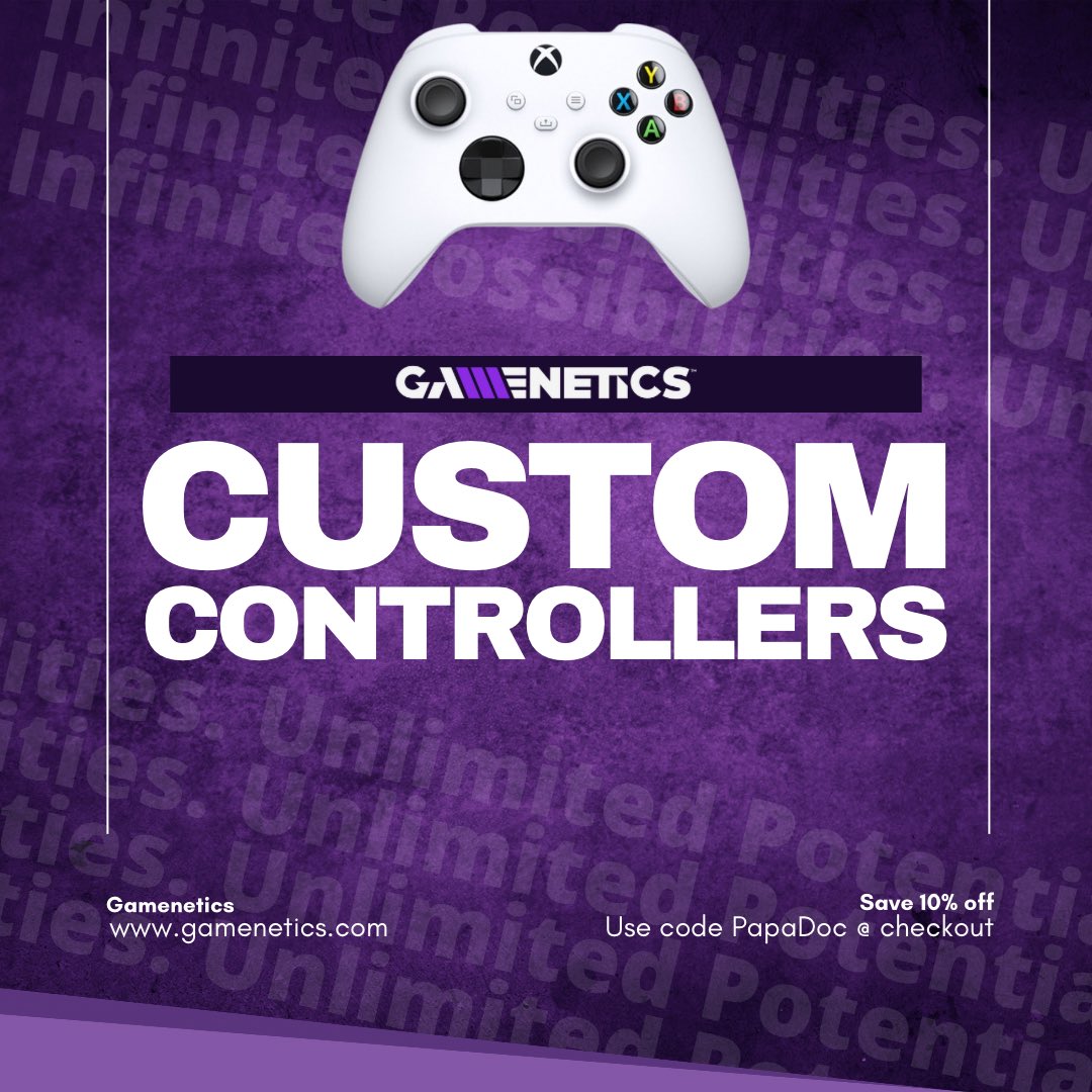 PapaDoc on Twitter: "I partnered with Gamenetics because of how customizable the controllers ...