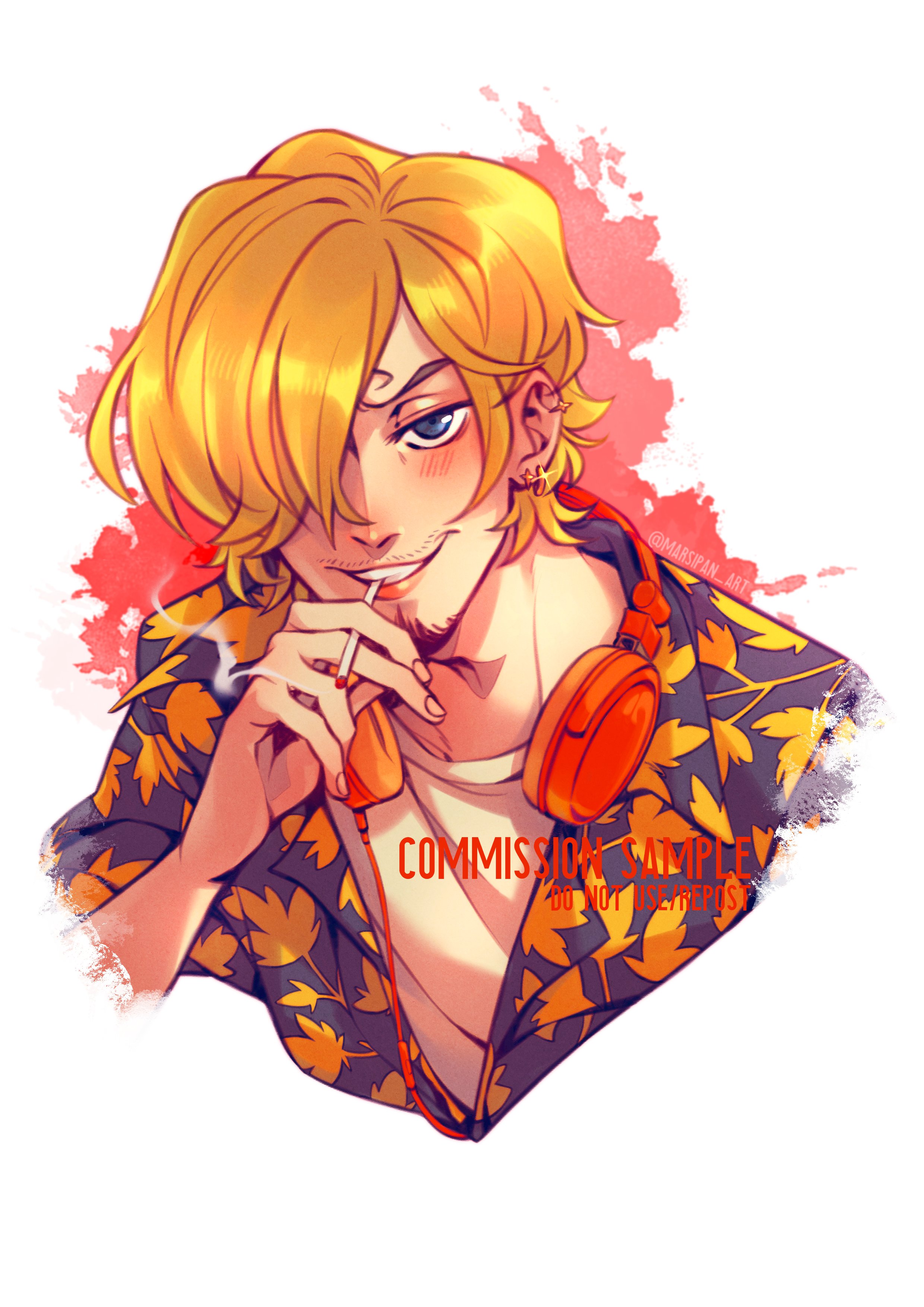 NEW 🌷 Marsipan_art 🌷 ACCOUNT in construction on Twitter: "Summer vibe Sanji commission for the ...