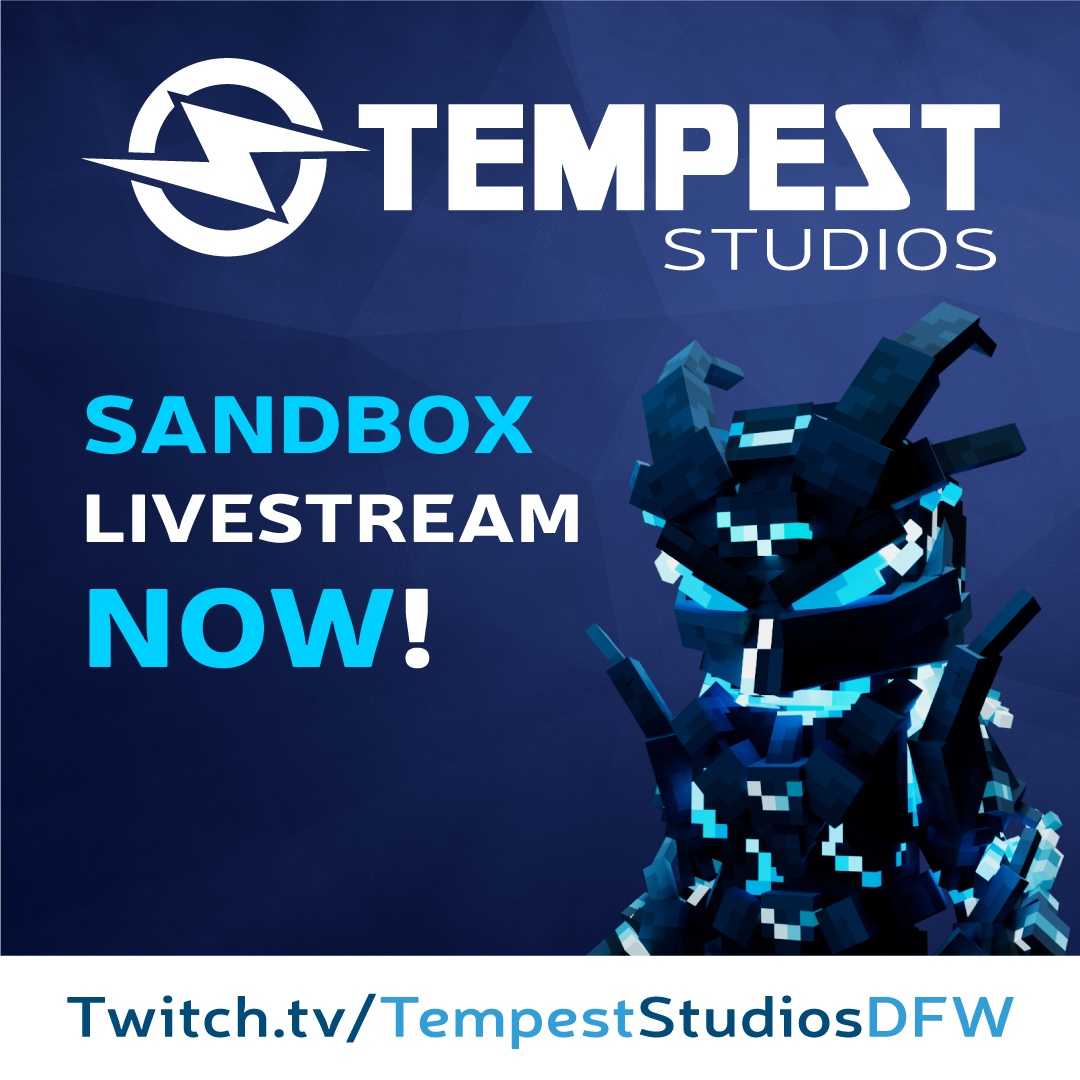 Tempest Studios⚡️Metaverse Devs on Twitter: "⚡ We're LIVE NOW inside @thesandboxgame! Come hang ...