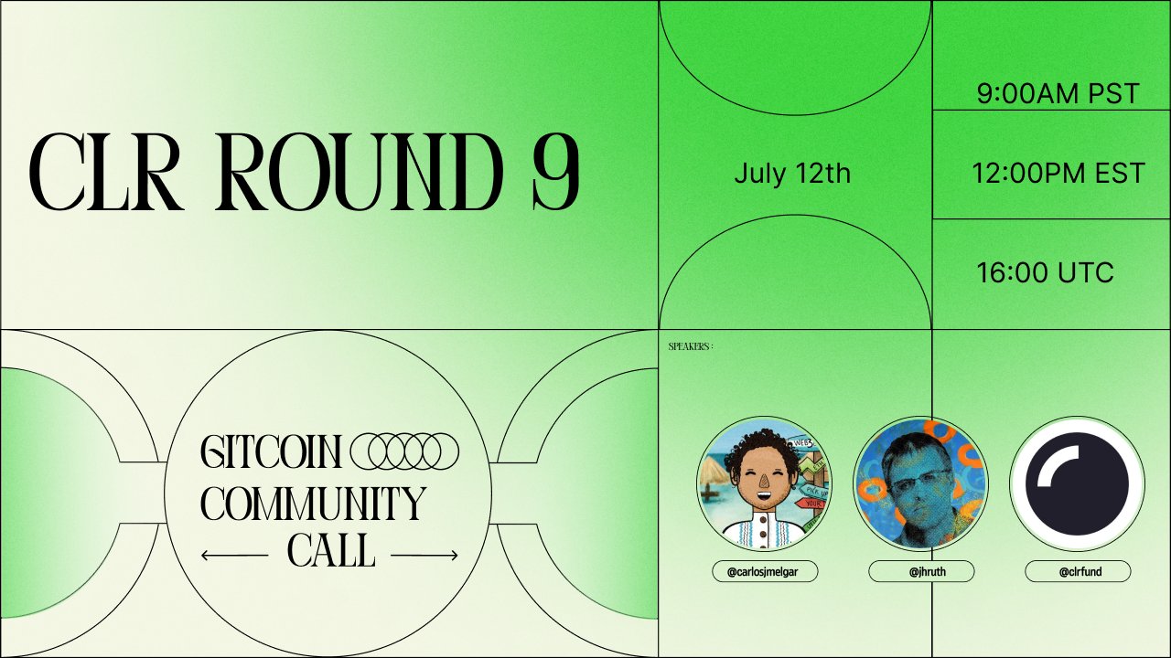 Gitcoin 🟢 on Twitter: " Join our Community Call tomorrow at 12:00 ET to learn about the @clrfund ...