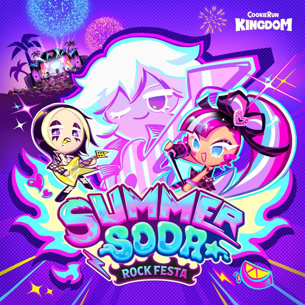 Cookie Run: Kingdom on Twitter: "This year's Summer Soda Rock Festa lineup is truly epic! 🎵 Ride ...