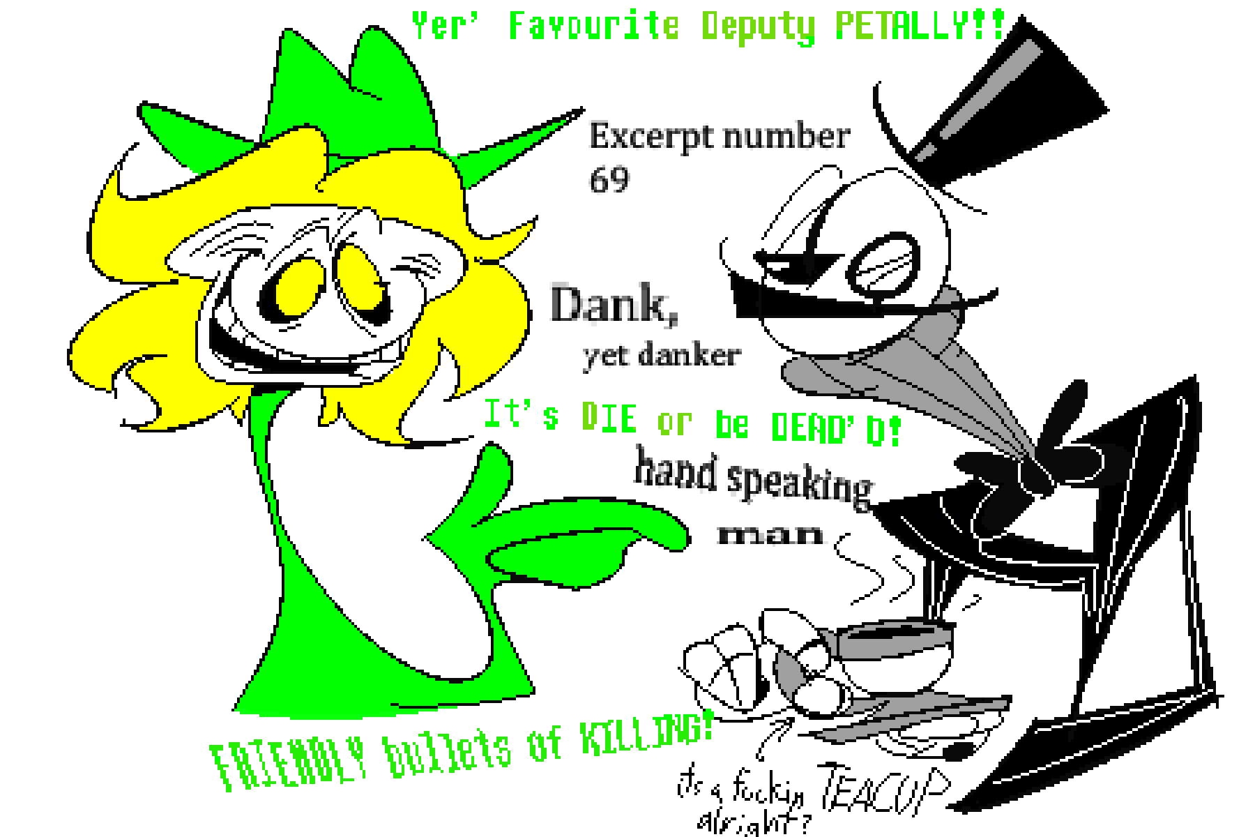The Winterer on Twitter: "Dingwing at this year's worst Undertale character competition [Petaly ...