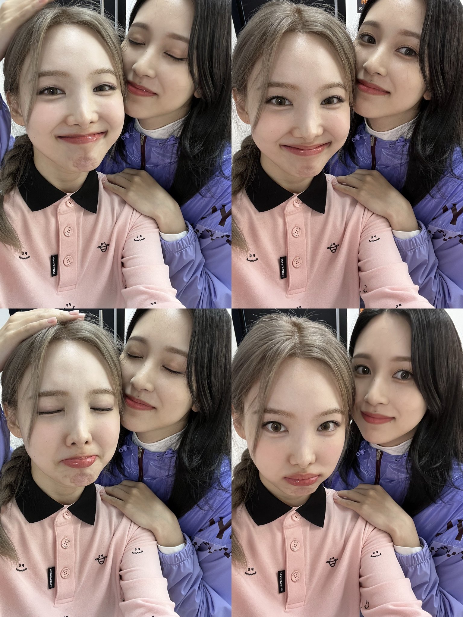 on Twitter: "exactly 1 year ago today when Nayeon gave these Minayeon photos on bubble 💕 https ...