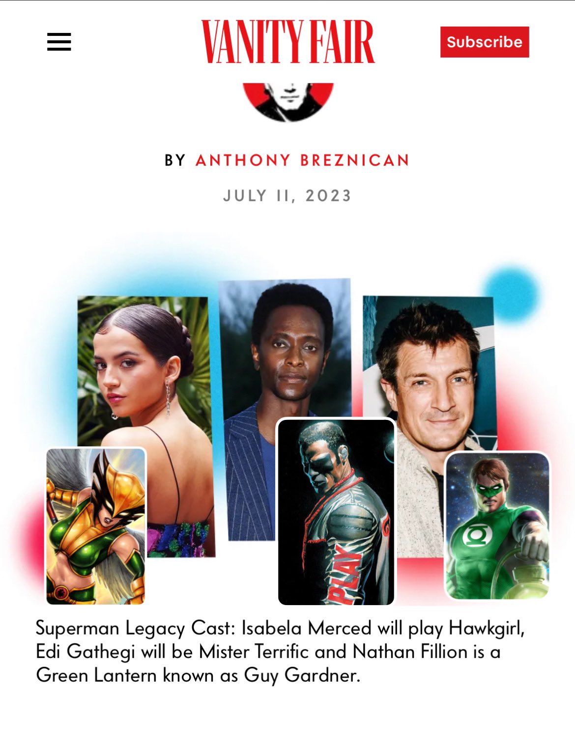 Reel Anarchy on Twitter: "Superman Legacy Cast Adds Isabela Merced, Edi Gathegi and Nathan ...