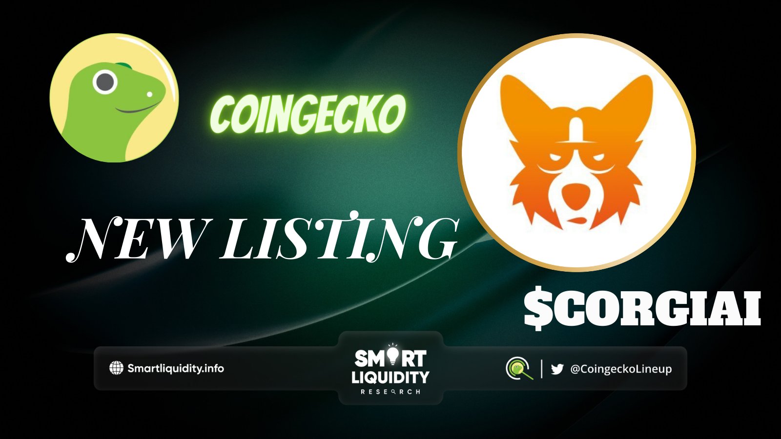 🦎 Coingecko_Lineup on Twitter: "📣 #CoinGecko Barks a New listing! 🐶@Corgiaiclub is a community ...