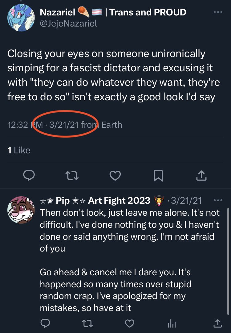 Pip ⭒ Art Fight 2023 🧛‍♀️ on Twitter: "YOU keep block evading. Leave me alone. I can't even ...