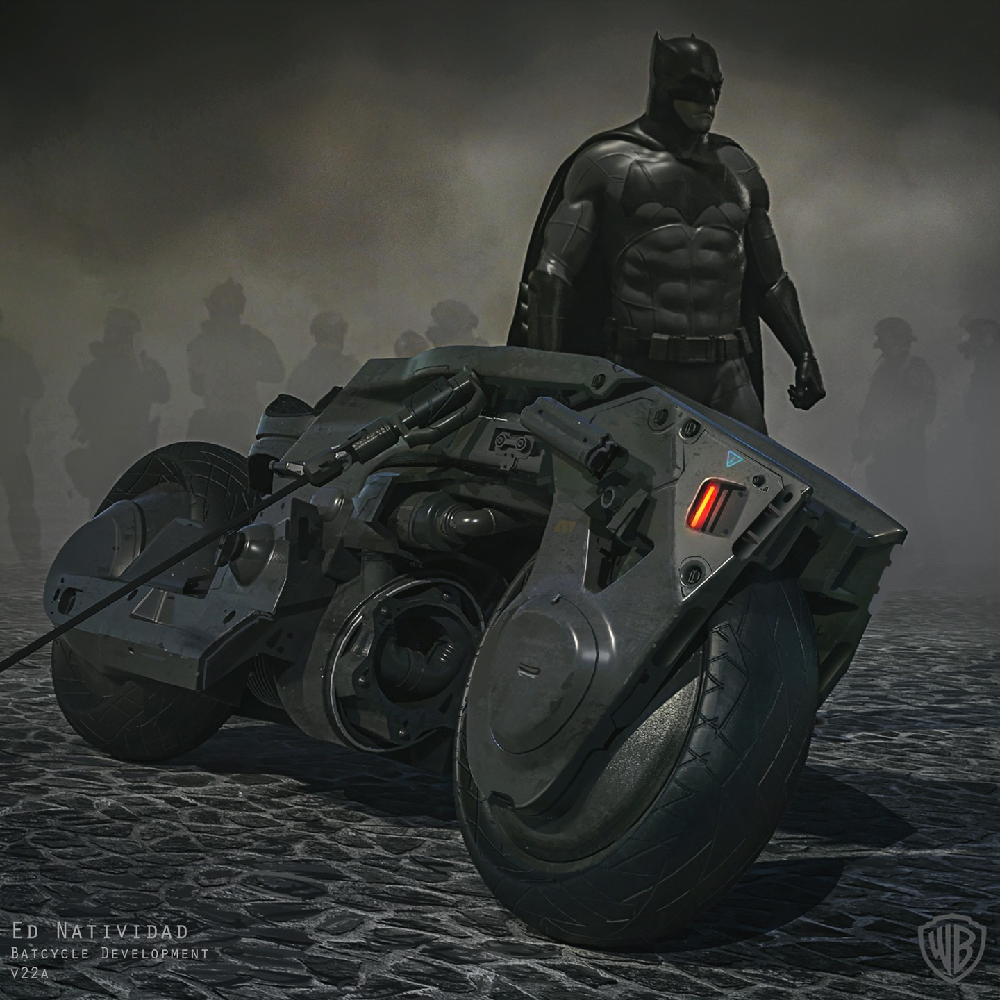 Mikhail Villarreal🦇‏ on Twitter: "A new alternate design of Baffleck's Batcycle Concept art for ...
