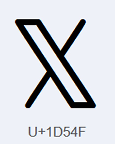X Math Symbol