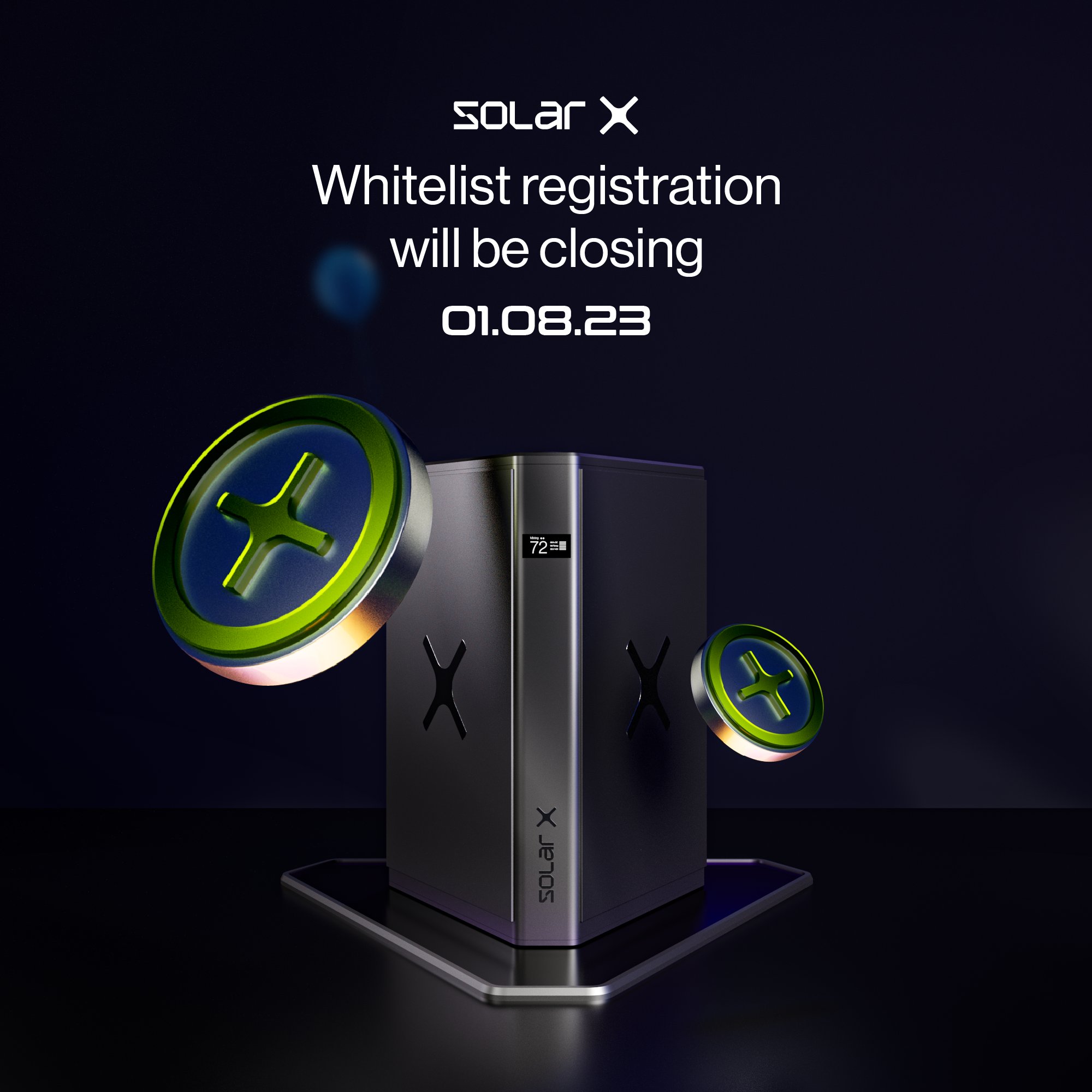 SolarXcoin on Twitter: "Announcement - SolarX Coin Whitelist Closure Whitelist Closure - Limited ...