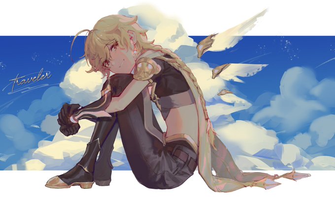 「aether (genshin impact) hair between eyes」Fan Art(Latest)｜4pages