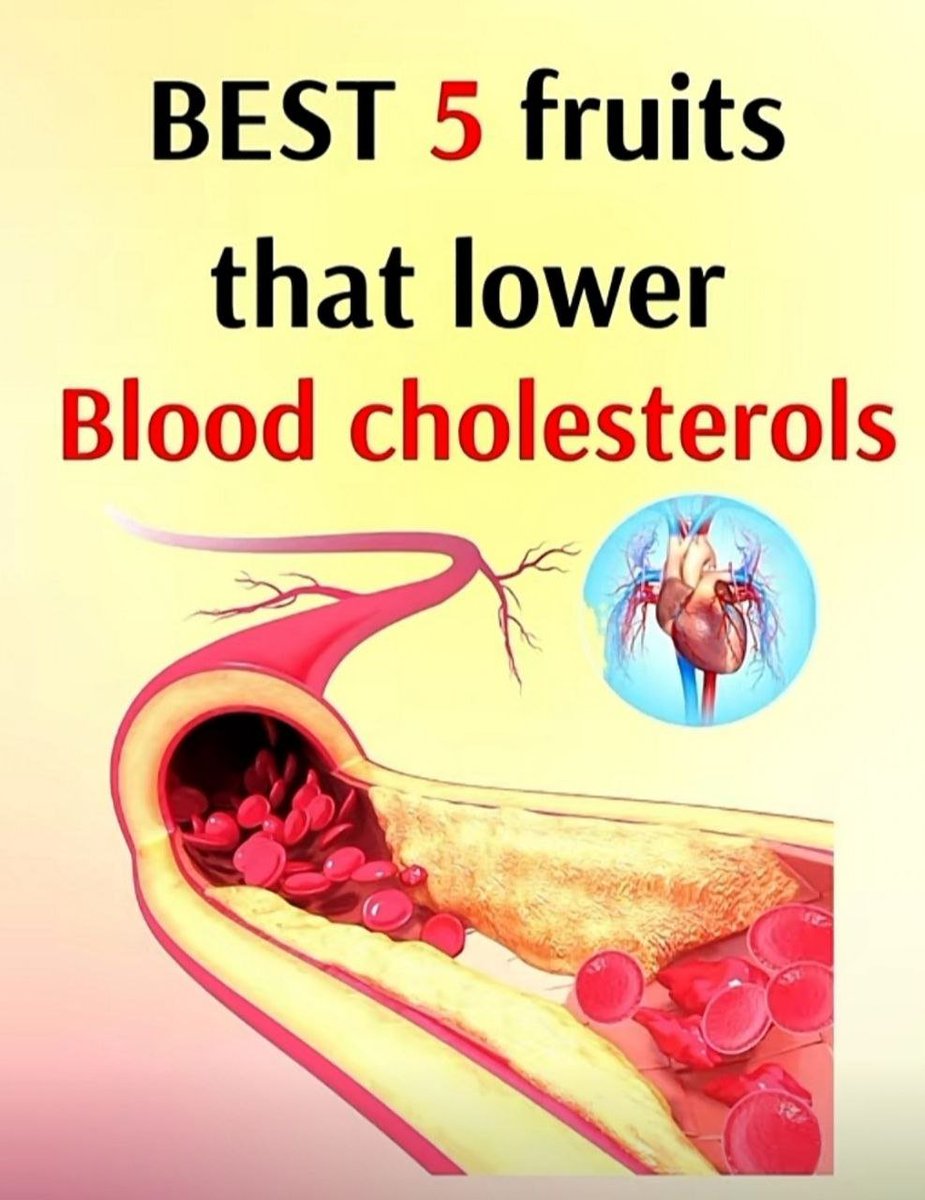 Best 5 Fruits That Lower Blood Cholesterol Check them out!👇 - Thread ...