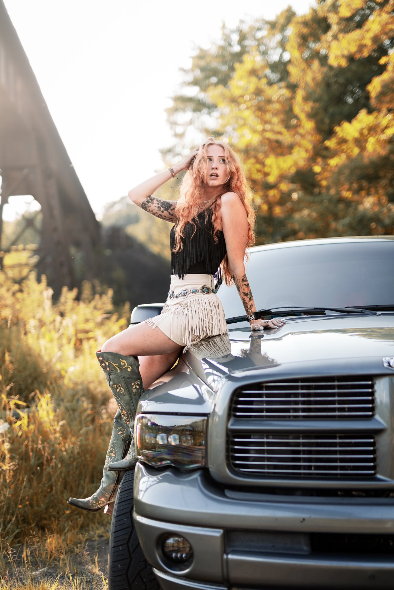 Country Girls And Dodge Trucks