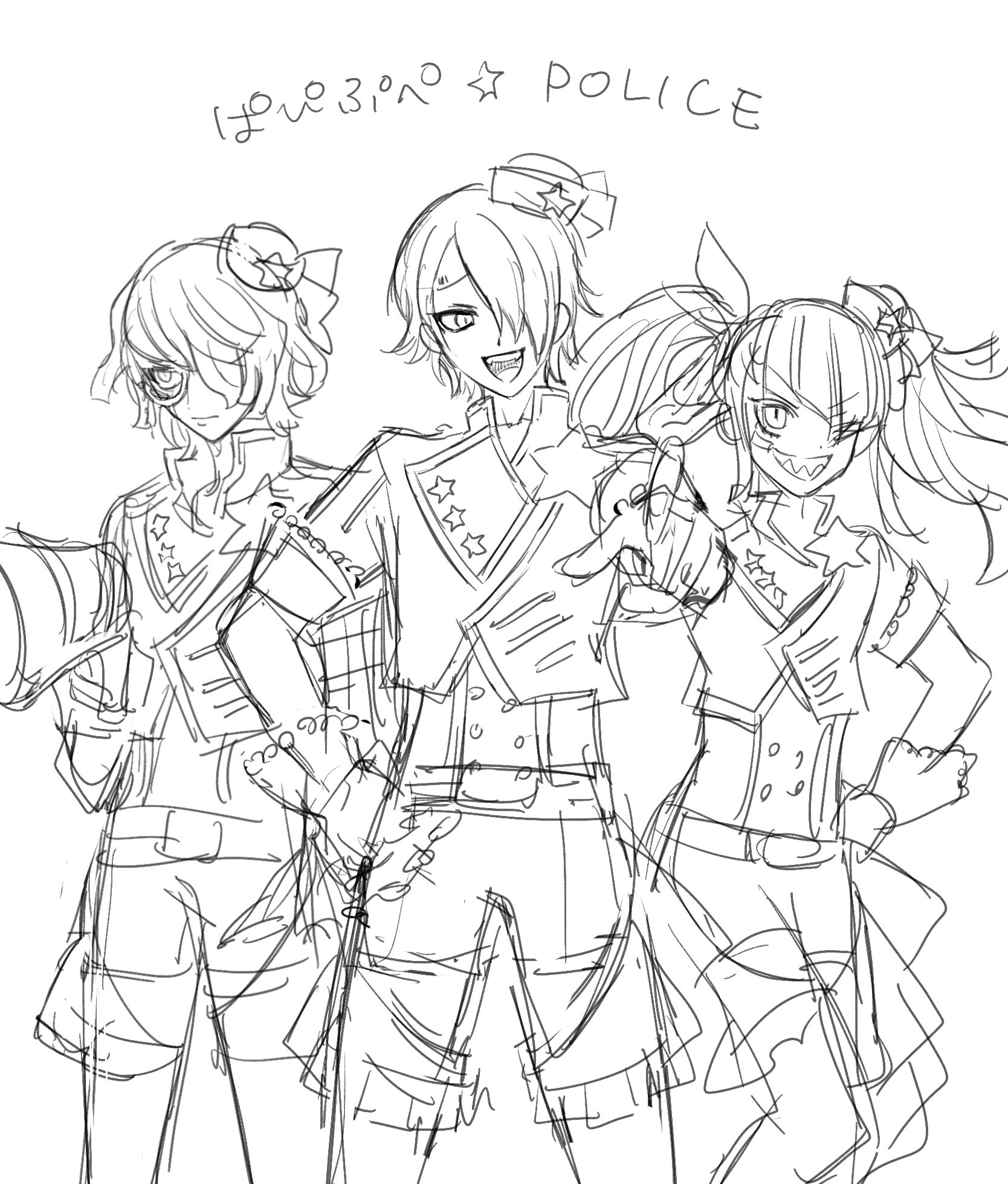 Vocaloid Group Coloring Pages
