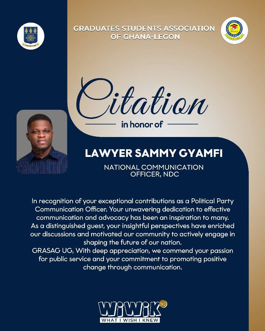 Citation in honour of our patron @SammyGyamfi_ - Thread from Democrat ...