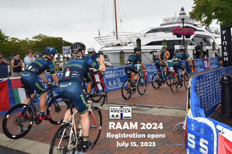 Race Across America Logo Virtual RAAM Route Map