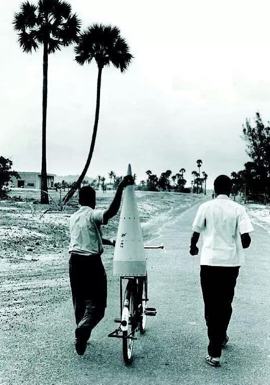 [Left]: Transportation of Nike-Apache sounding rocket to Thumba on ...