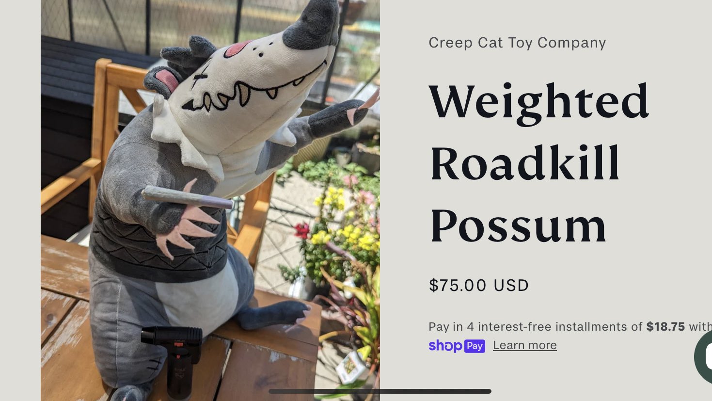 Roadkill Cat Toy