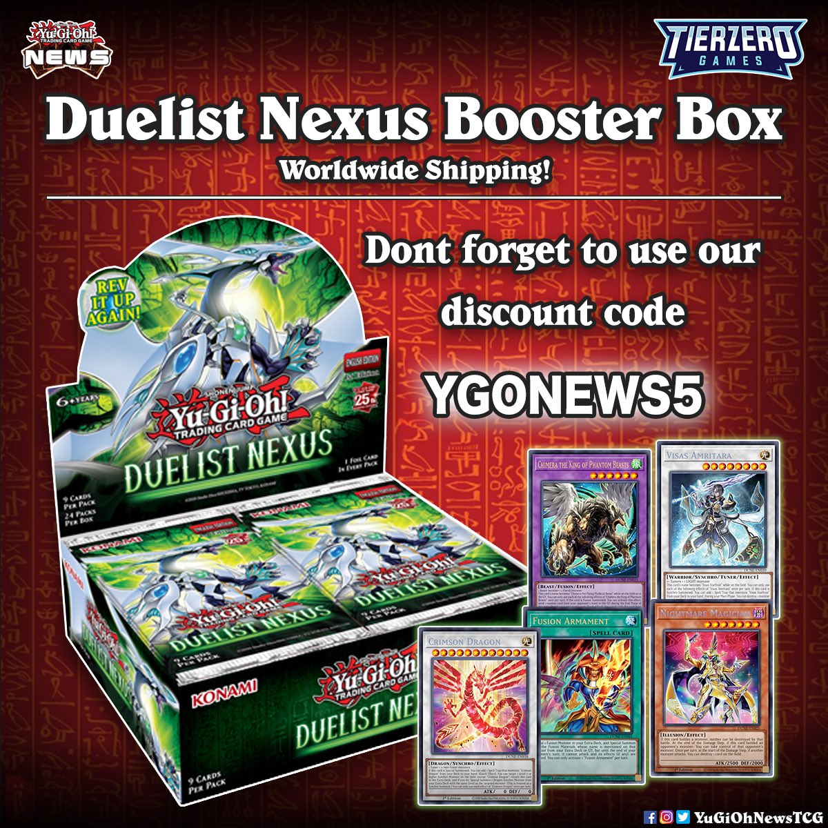 YuGiOh News on Twitter: " 𝗧𝗜𝗘𝗥𝗭𝗘𝗥𝗢 Make sure you are getting the upcoming Duelist Nexus set from ...