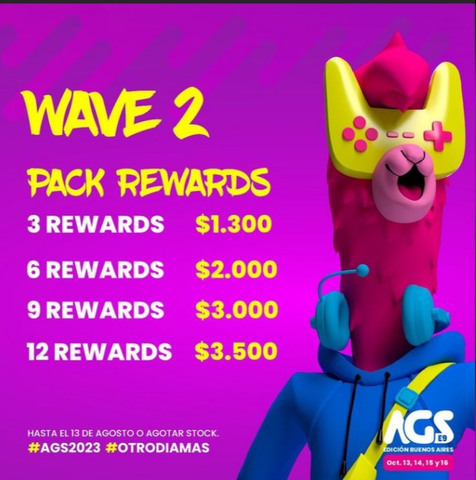 CodigosAGS | 13, 14, 15 Y 16/10 #AGS2023 on Twitter: "Ya estamos en la wave 2 y aumentaron los ...