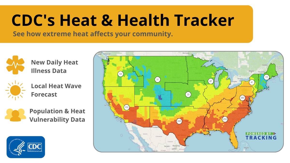 CDC Tracking Network on Twitter: "RT @fema: Extreme heat events can be ...