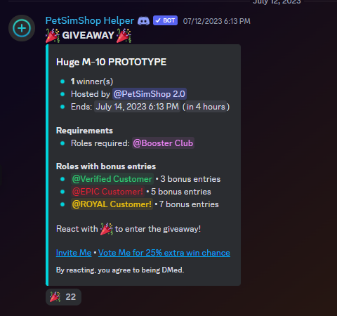 PetSimShop • SHOP TODAY! on Twitter: "👀 Don't forget the giveaways in Our Discord! ENDING SOON ...