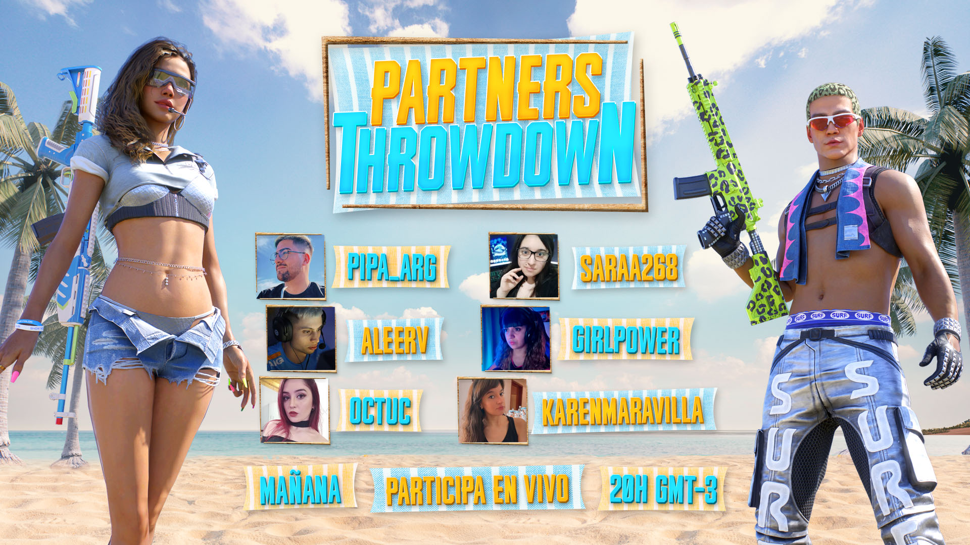 PUBG: BATTLEGROUNDS LATAM on Twitter: "ES MAÑANA⚔️ La lucha intercontinental en el Partners ...