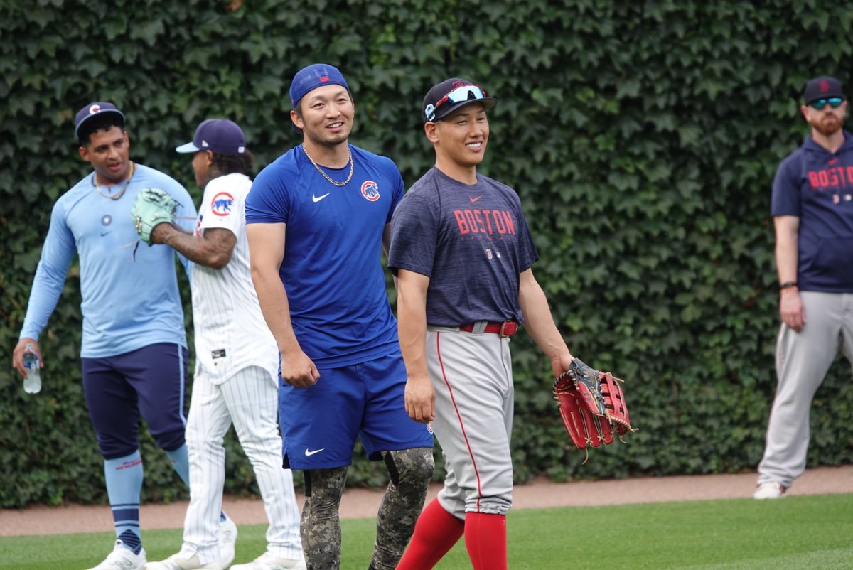 Full Count Mlb取材班 On Twitter レッドソックス 吉田正尚 外野手と カブス 鈴木誠也 外野手が再会👍 シーズン後半初戦に早速直接対決が実現🔥 グラウンドで